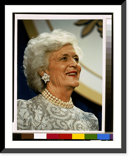 Historic Framed Print, [Mrs. George Bush, head-and-shoulders portrait ...