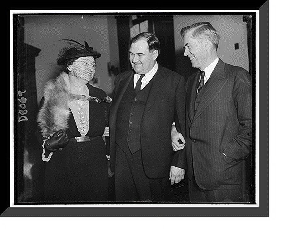 Historic Framed Print, Mrs. Grover B. Hill, Mr. Hill, Mr. Henry Wallace ...
