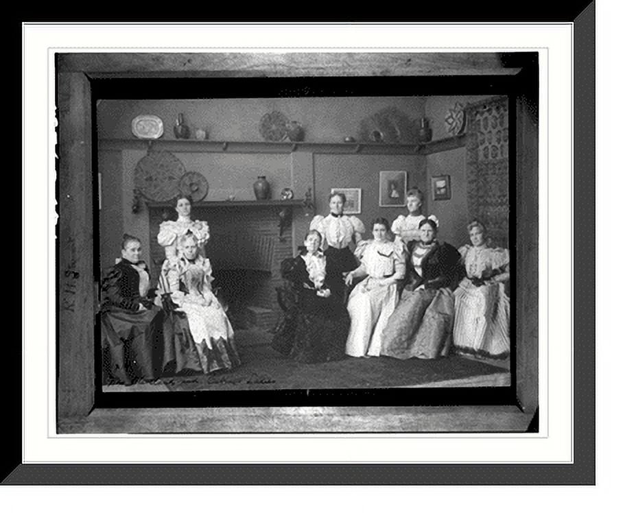 Historic Framed Print, Mrs. Grover Cleveland and cabinet ladies, 17-7/8 ...