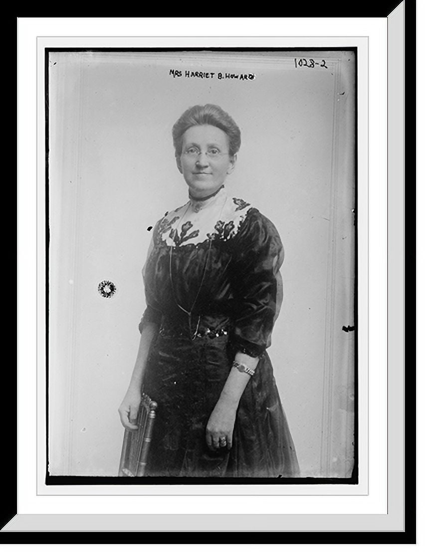 Historic Framed Print, Mrs. Harriet B. Howard, 17-7/8" x 21-7/8 ...