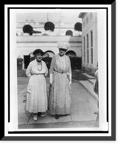 Historic Framed Print, [Mrs. Helen Gardens and Mrs. Carrie Chapman Colt ...