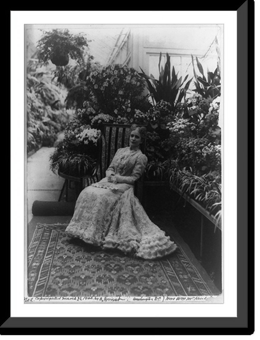 Historic Framed Print, [Mrs. Ida Saxton McKinley, full-length portrait ...