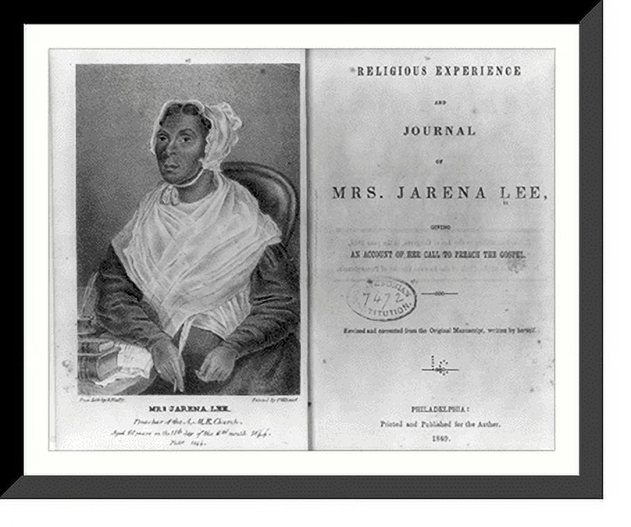 Historic Framed Print, [Mrs. Jarena Lee; half, seated], 17-7/8" x 21-7/ ...