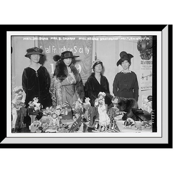 Historic Framed Print, Mrs. Jas. Blair, Mrs. B. Cochran, Mrs. Archer ...