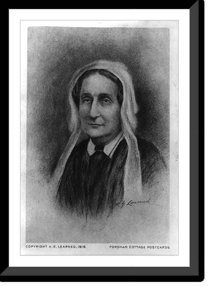 Historic Framed Print, [Mrs. Maria Poe Clemm, head-and-shoulders ...