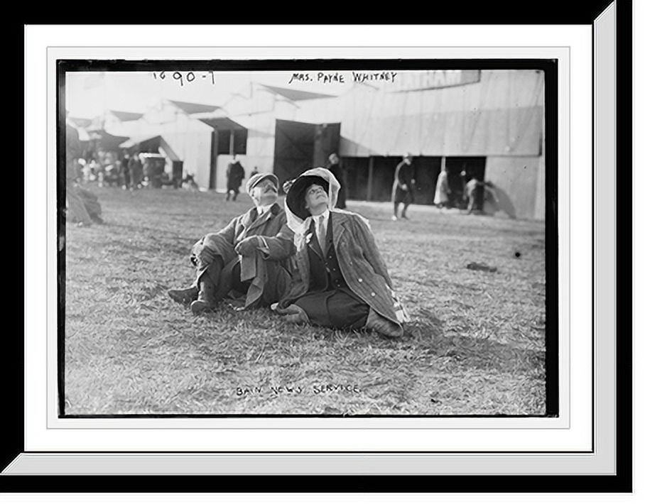 Historic Framed Print, Mrs. Payne Whitney with unidentified gentleman ...