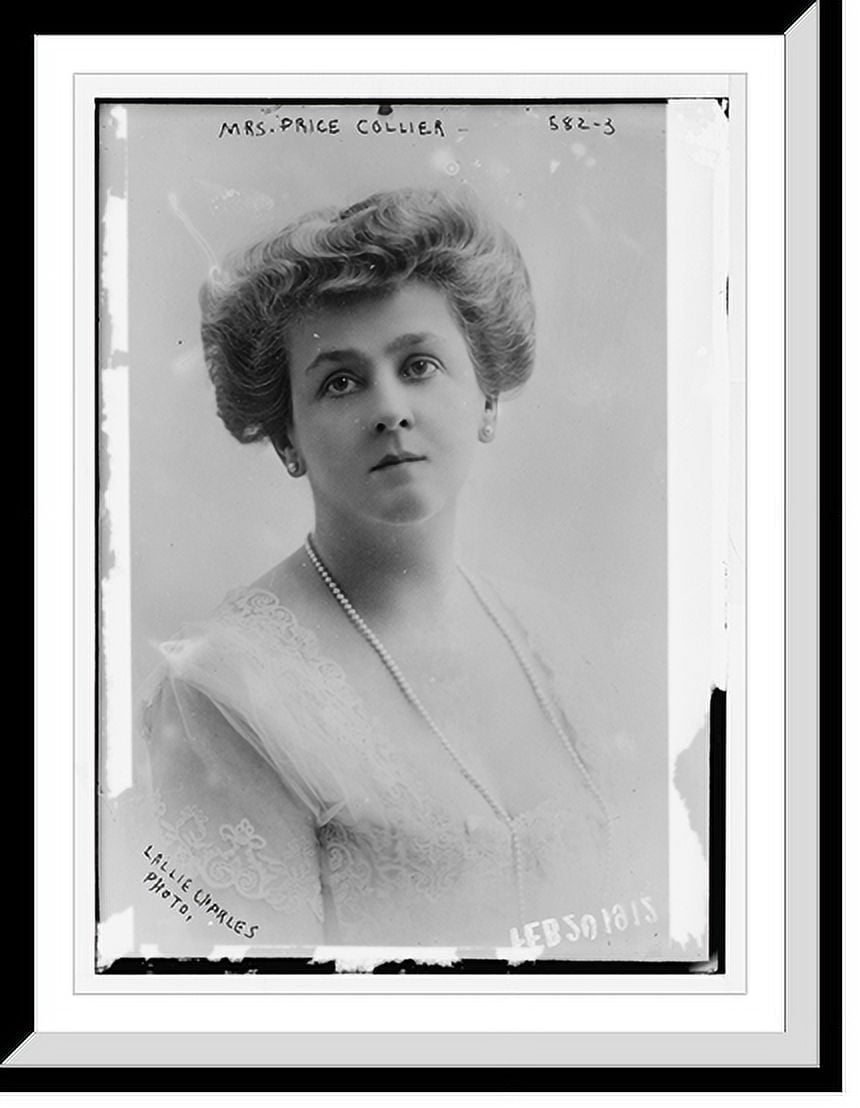 Historic Framed Print, Mrs. Price Collier, portrait bust, Lallie ...