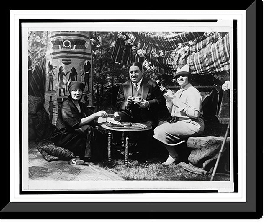 Historic Framed Print, [Mrs. Robert W. Imbrie and Madame Samy Pasha ...
