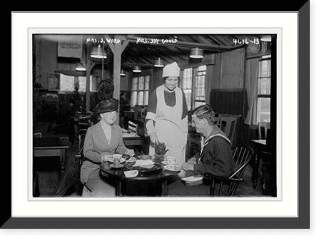 Historic Framed Print, Mrs. Ward & Mrs. Gould, 17-7/8" x 21-7/8 ...