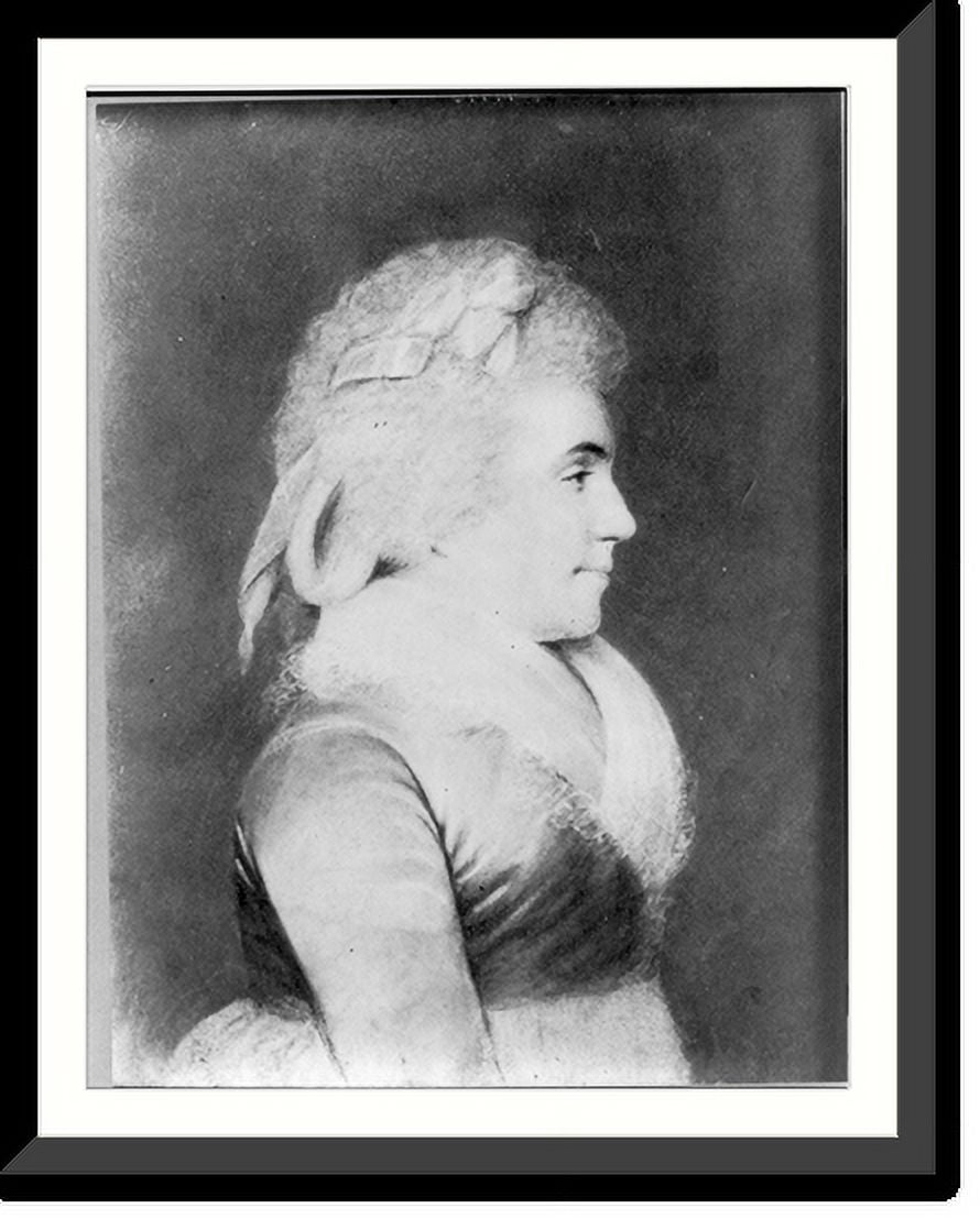 Historic Framed Print, [Mrs. William Cushing, half-length portrait ...