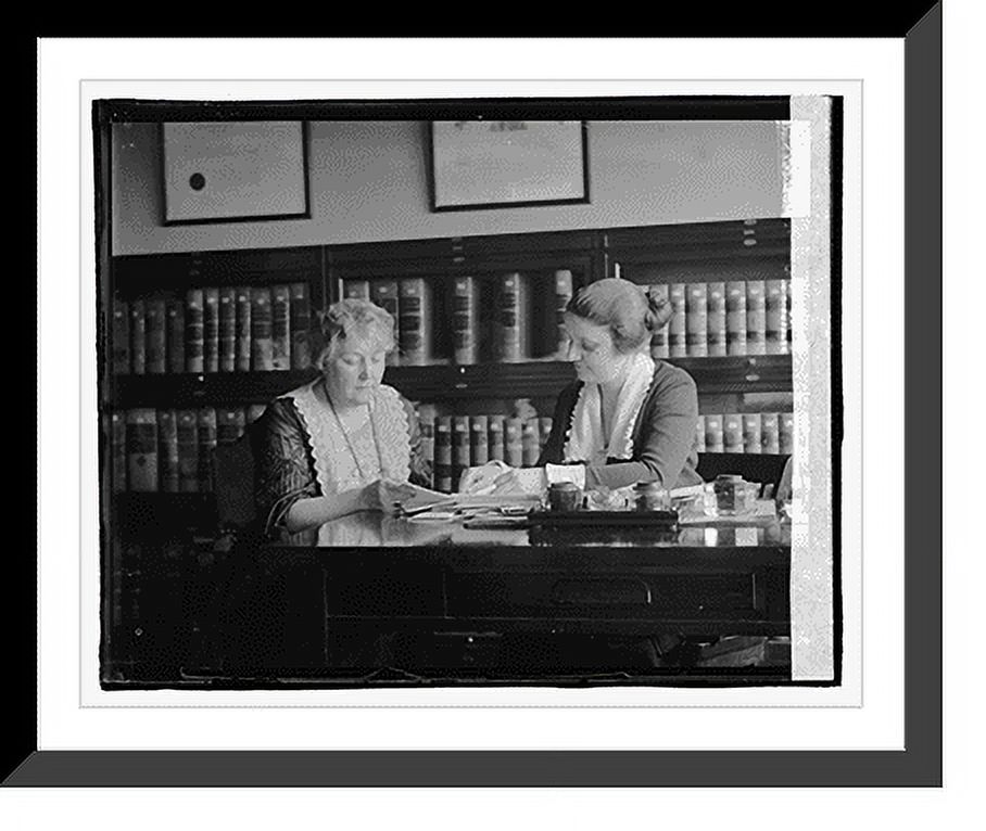 Historic Framed Print, Mrs. Wm. E. Fitzgerald & Mrs. Willehardt, 3/16 ...