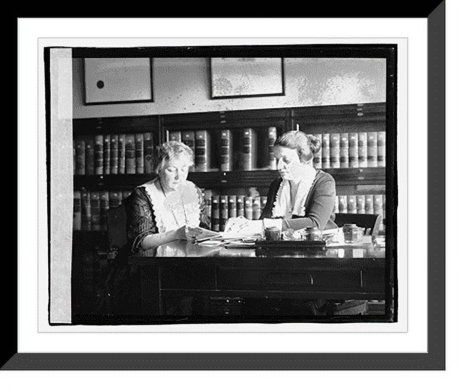Historic Framed Print, Mrs. Wm. E. Fitzgerald & Mrs. Willehardt, 3/16 ...