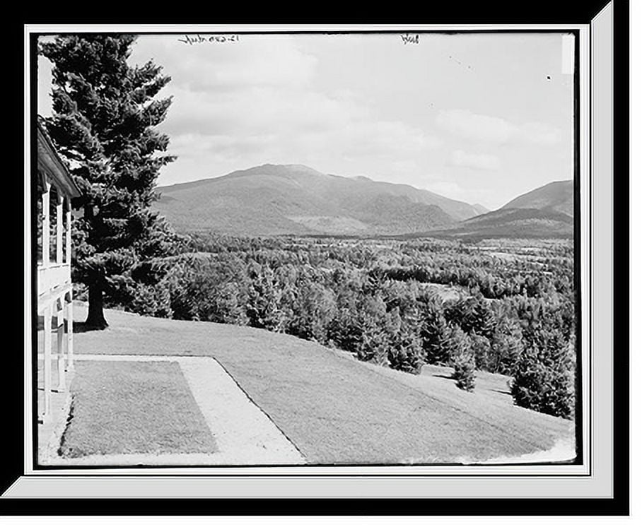 Historic Framed Print, Mt. Cannon & Mt. Kinsman from Forest Hill Hotel ...