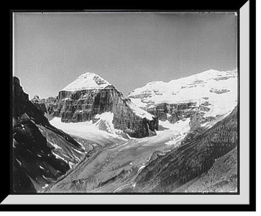 Historic Framed Print, Mt. Lefroy and Victoria Glacier, Lake Louise and ...
