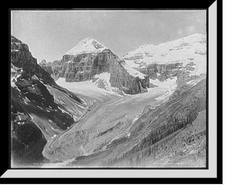 Historic Framed Print, Mt. Lefroy and Victoria Glacier, Lake Louise and ...