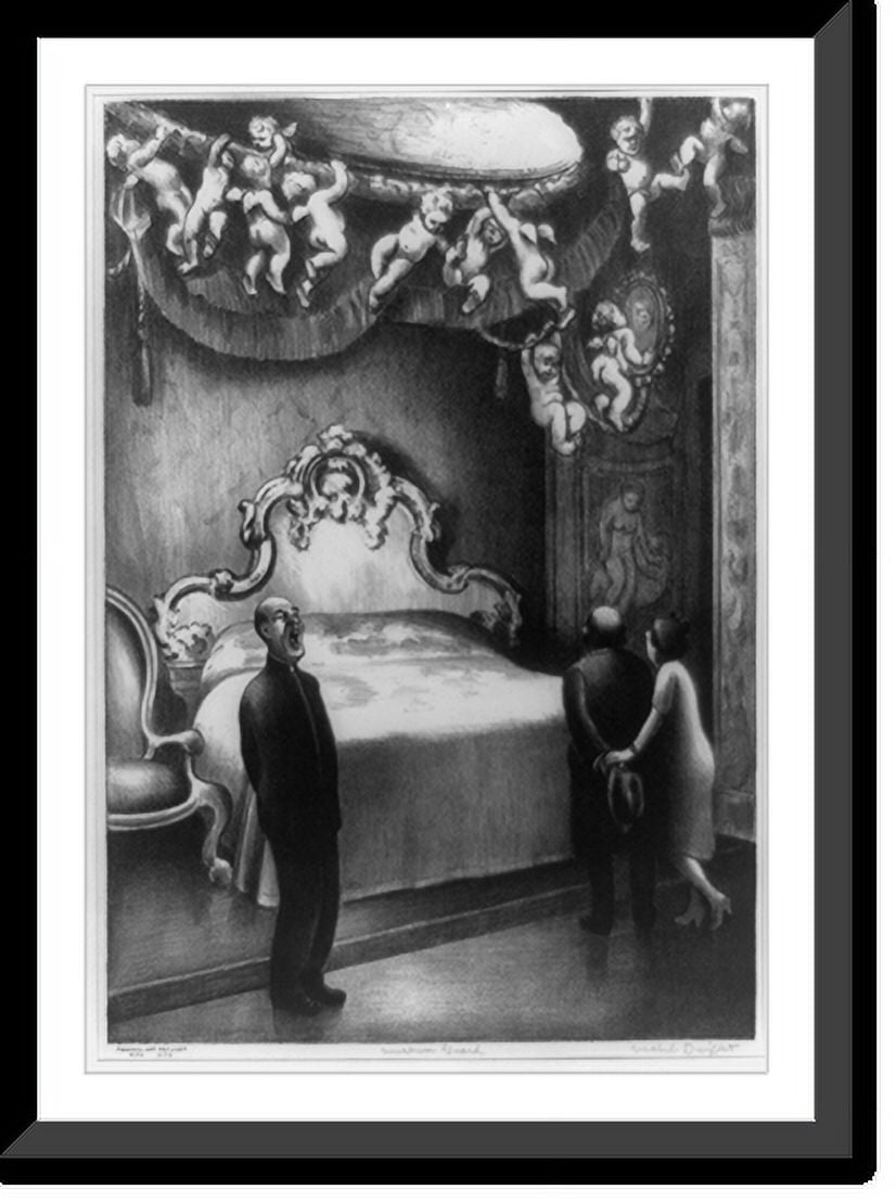 Historic Framed Print, Museum guard.Mabel Dwight., 17-7/8" x 21-7/8 ...