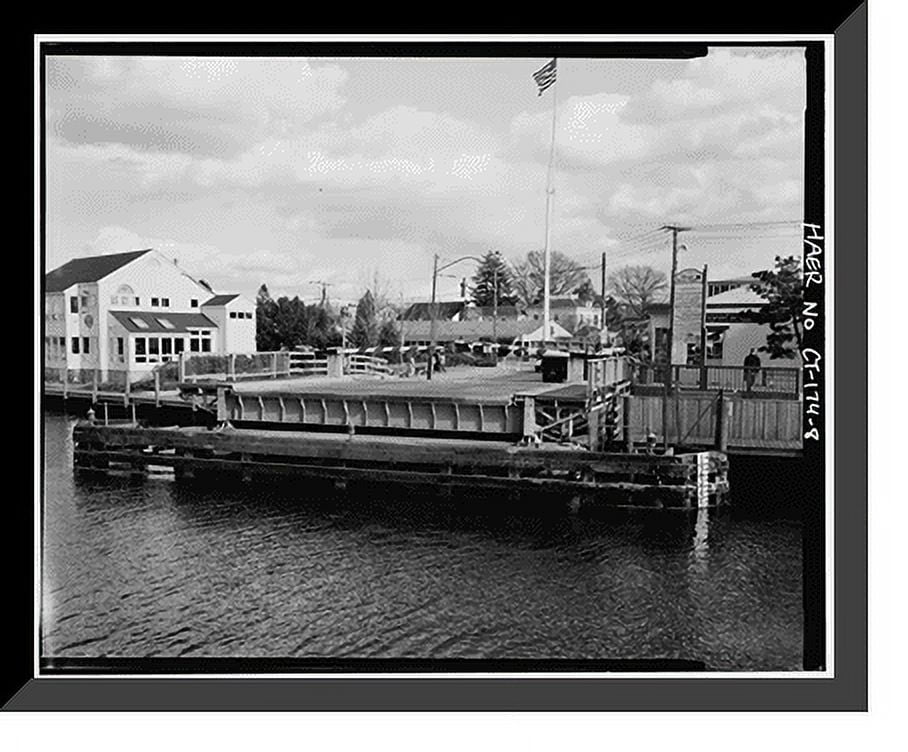 Historic Framed Print, Mystic River Bridge, Spanning Mystic River at U ...