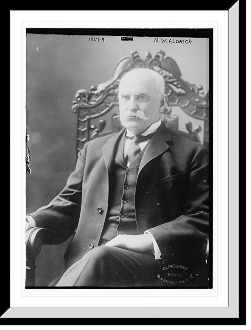 Historic Framed Print, N.W. Aldrich seated, Clinedinst Photo ...