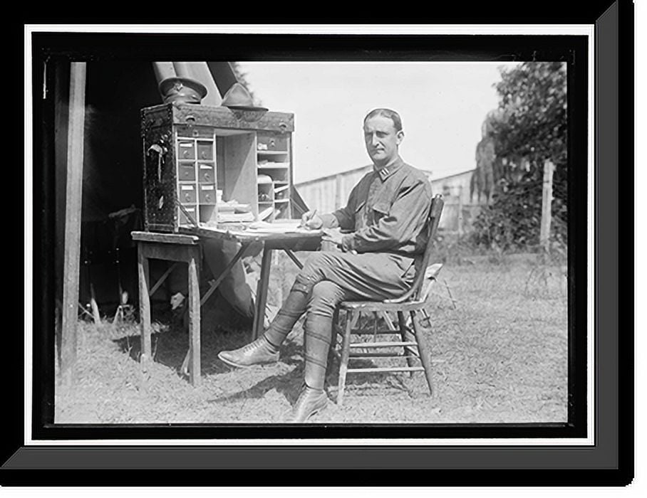 Historic Framed Print, NATIONAL GUARD OF D.C. CAPT. LOUIS WILSON, 17-7/ ...
