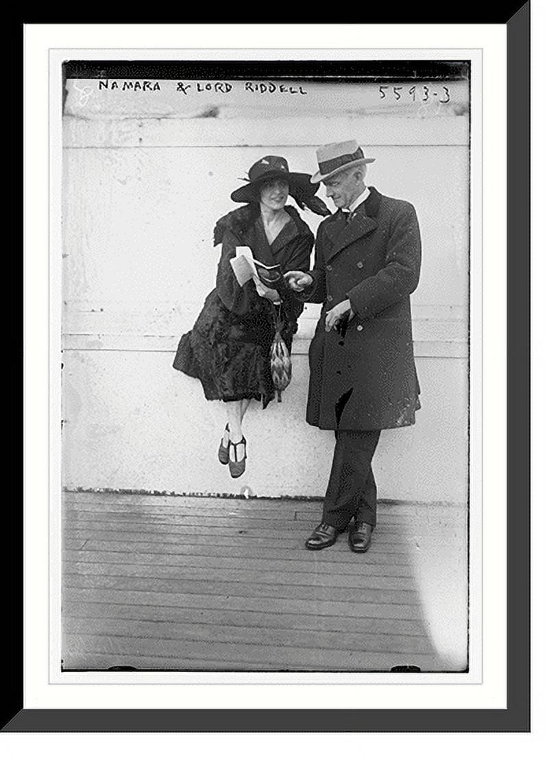 Historic Framed Print, Namara and Lord Riddell, 17-7/8" x 21-7/8 ...