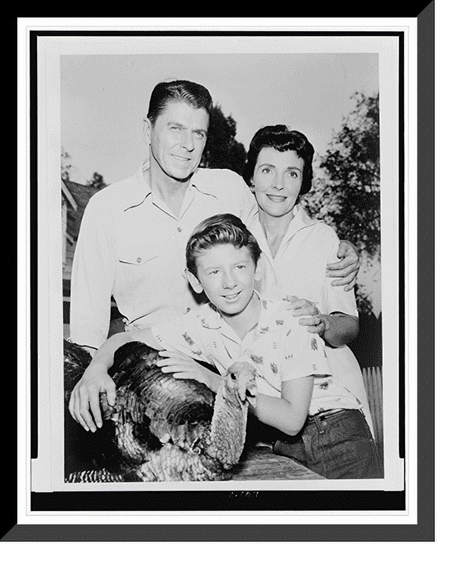 Historic Framed Print, [Nancy Davis, Ronald Reagan, Tommy Nolan and ...