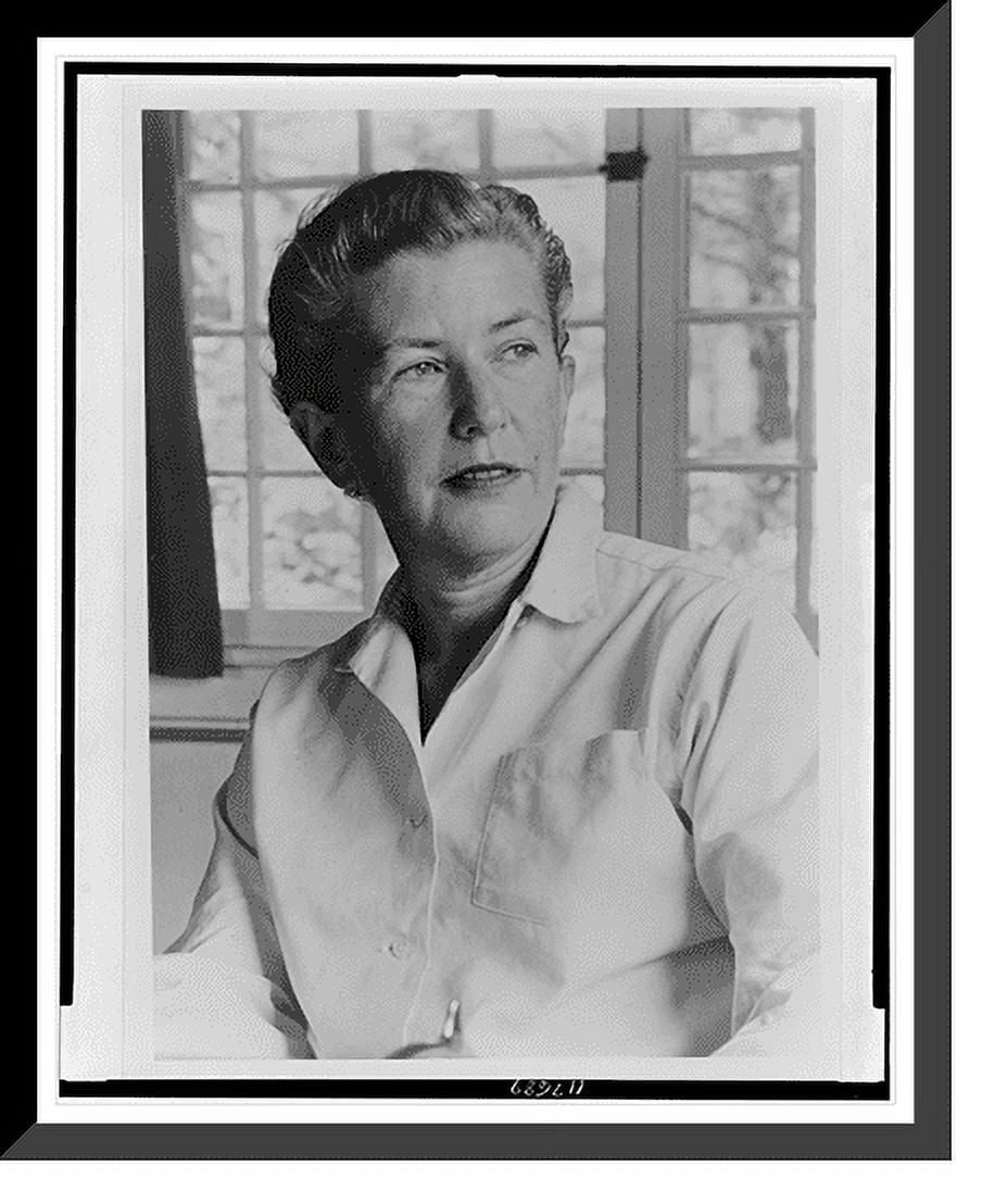 Historic Framed Print, [Nancy Hale, half-length portrait, facing right ...