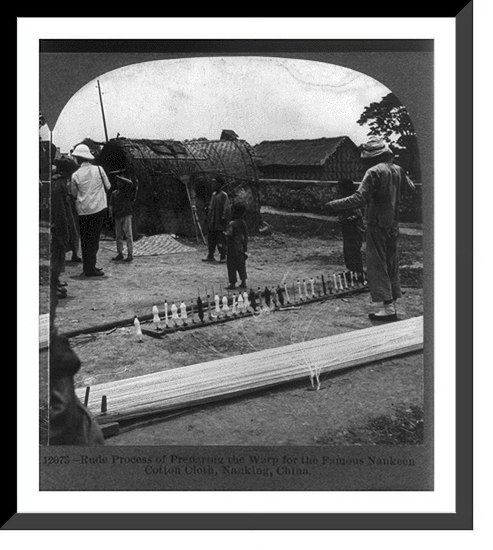 Historic Framed Print, [Nankeen cloth-making]: Rude Process of ...