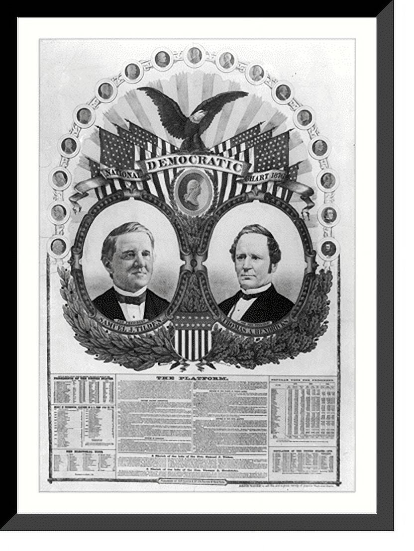 Historic Framed Print, National Democratic chart, 1876. For president ...