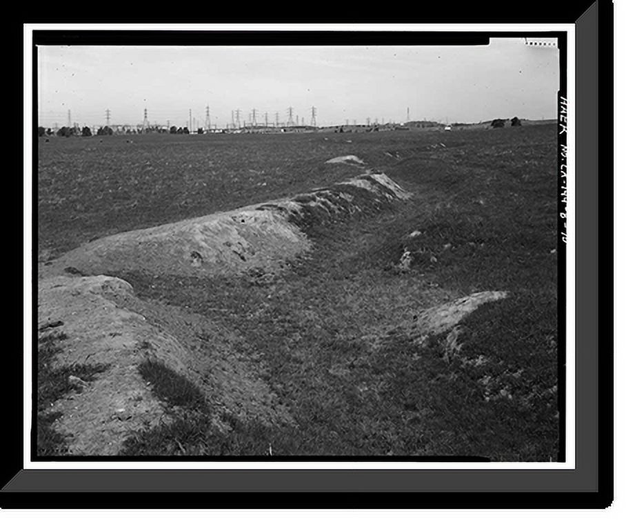 Historic Framed Print, Natomas Ditch System, Rhodes Ditch, West of ...