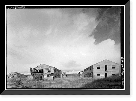 Historic Framed Print, Naval Operating Base Dutch Harbor & Fort Mears ...