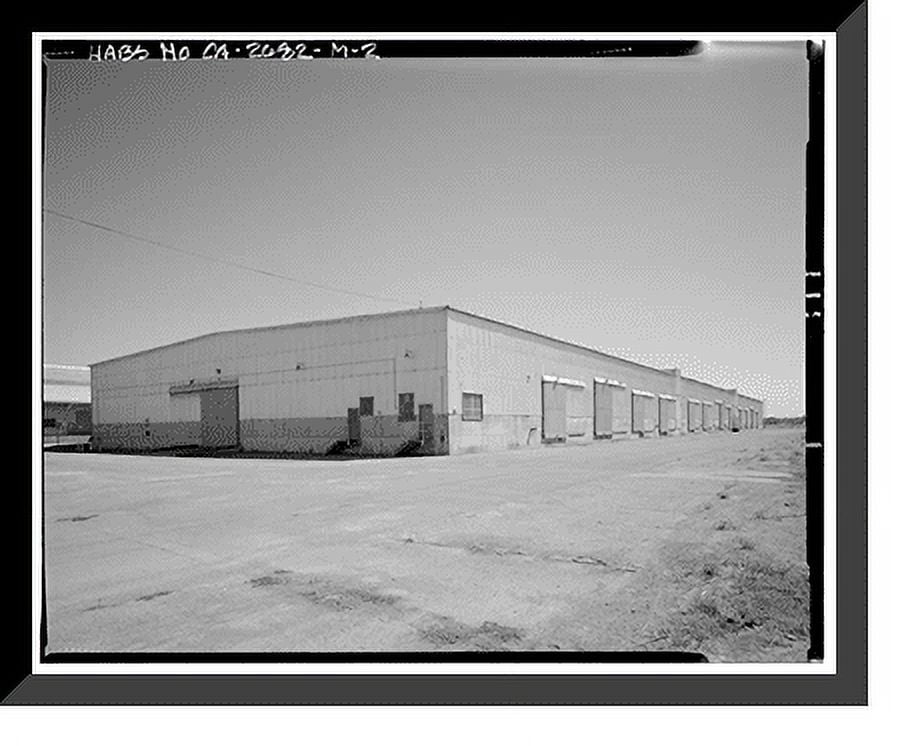 Historic Framed Print, Naval Supply Annex Stockton, Transit Shed Rail ...