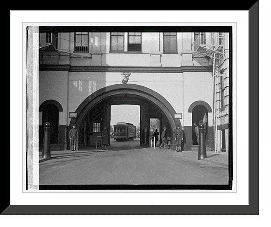 Historic Framed Print, Navy Yard gate, 17-7/8" x 21-7/8" - Walmart.com