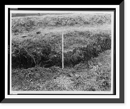 Historic Framed Print, Near Geismar - close up [sic] showing depth of ...