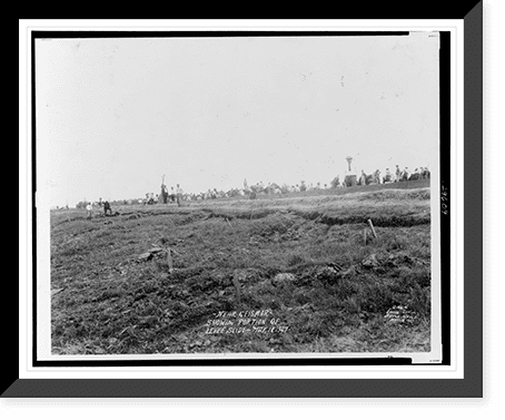 Historic Framed Print, Near Geismar, showing portion of levee slide ...