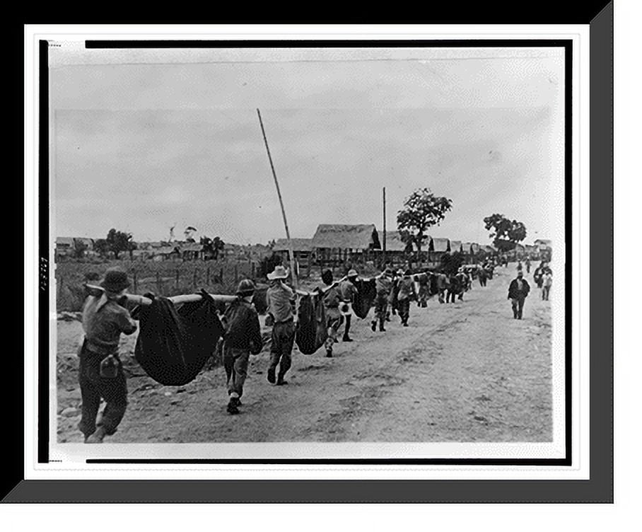 Historic Framed Print, [Near end of death march in Philippines], 17-7/8 ...