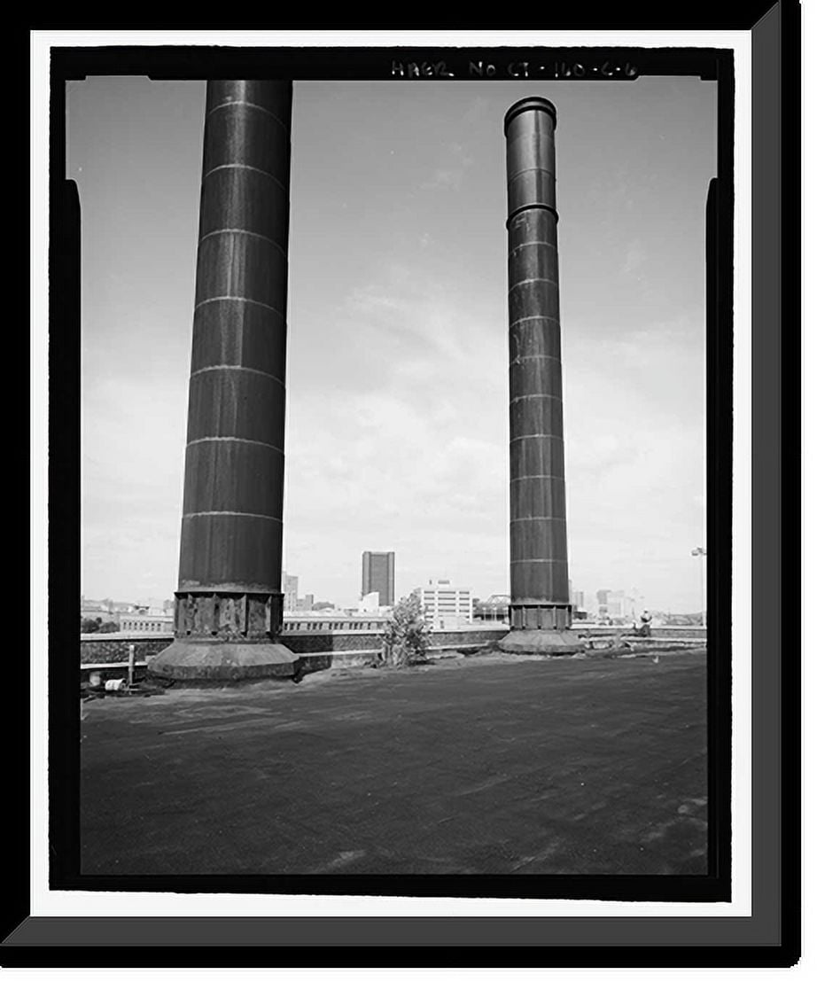 Historic Framed Print, New Haven Rail Yard, Central Steam Plant and Oil ...