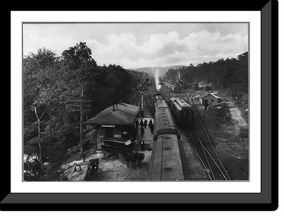 Historic Framed Print, New Jersey. Beaver Lake. Trains and yards at ...