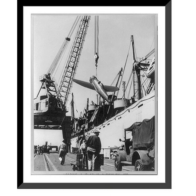 Historic Framed Print, New York Port of Embarkation during World War II ...