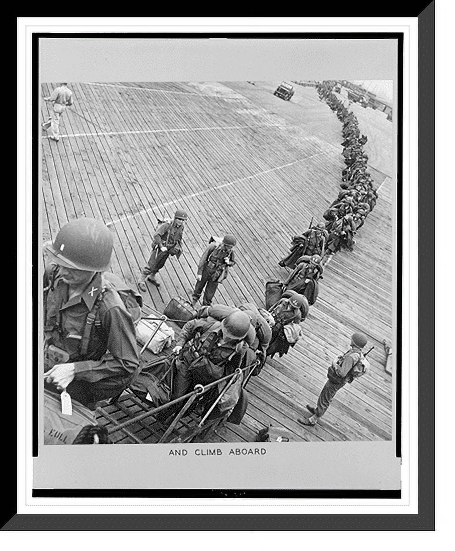 Historic Framed Print, New York Port of embarkation during World War II ...