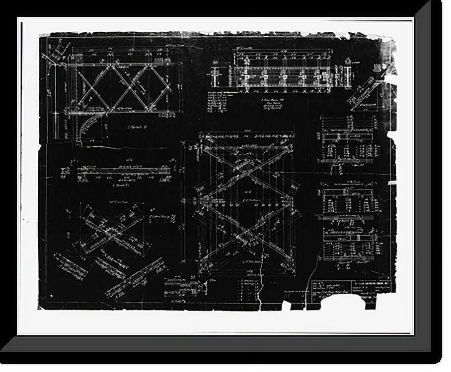 Historic Framed Print, Niantic River Swing Bridge, Spanning Niantic ...