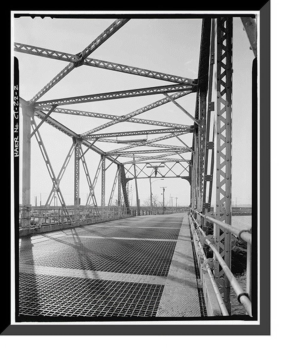 Historic Framed Print, Niantic River Swing Bridge, Spanning Niantic ...