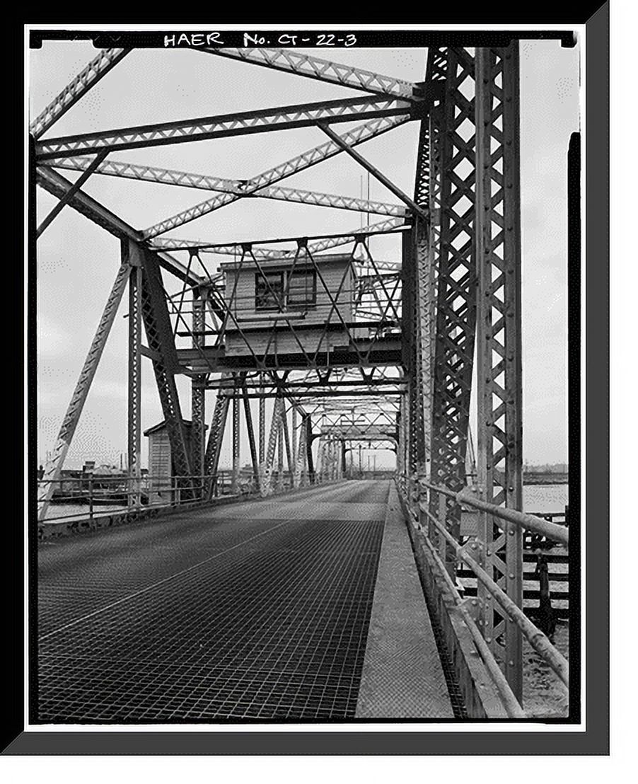 Historic Framed Print, Niantic River Swing Bridge, Spanning Niantic ...