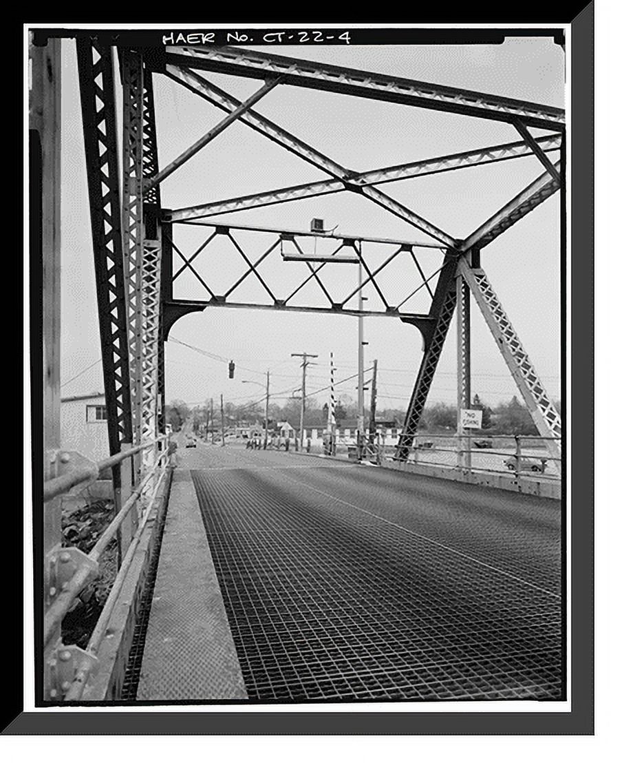 Historic Framed Print, Niantic River Swing Bridge, Spanning Niantic ...