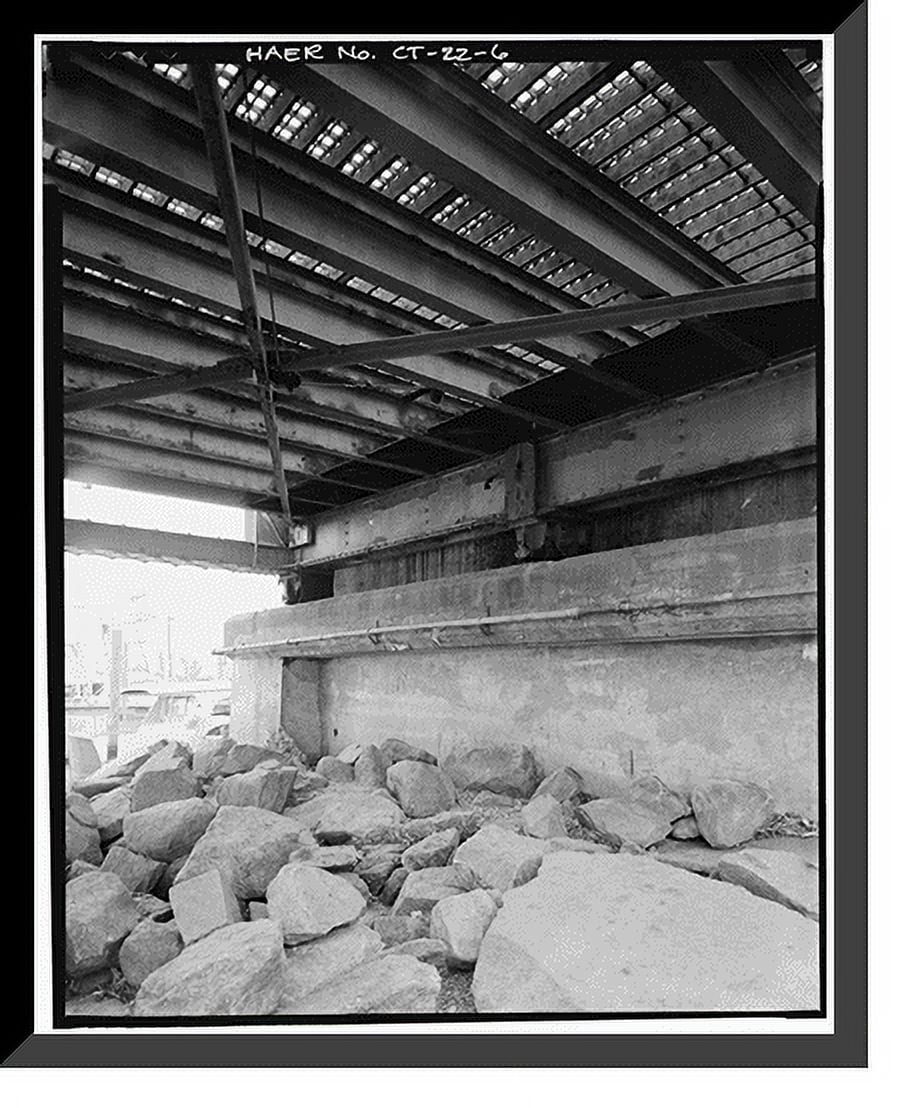 Historic Framed Print, Niantic River Swing Bridge, Spanning Niantic ...
