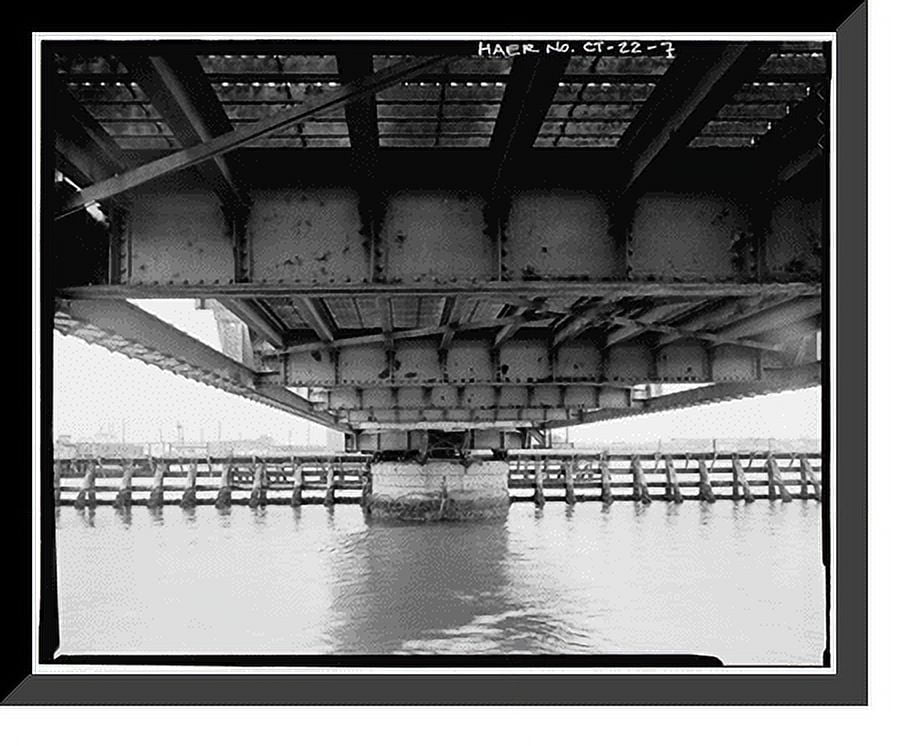 Historic Framed Print, Niantic River Swing Bridge, Spanning Niantic ...