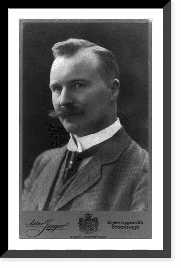 Historic Framed Print, [Nils Gustaf Dalén, Swedish physicist and winner ...