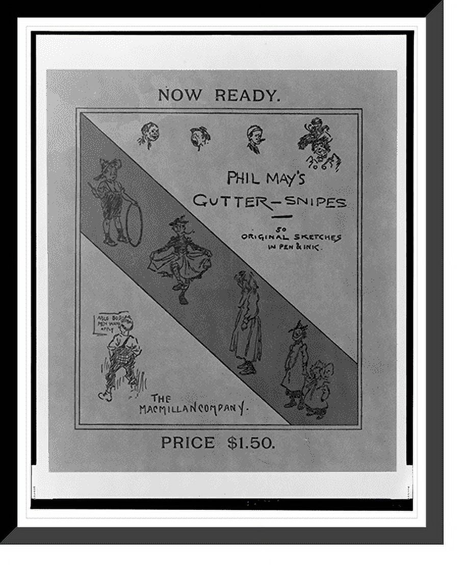 Historic Framed Print, Now ready - Phil May's gutter-snipes 50 original ...