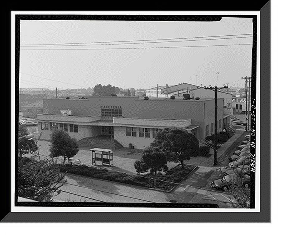 Historic Framed Print, Oakland Army Base, Private Exchange Cafeteria ...