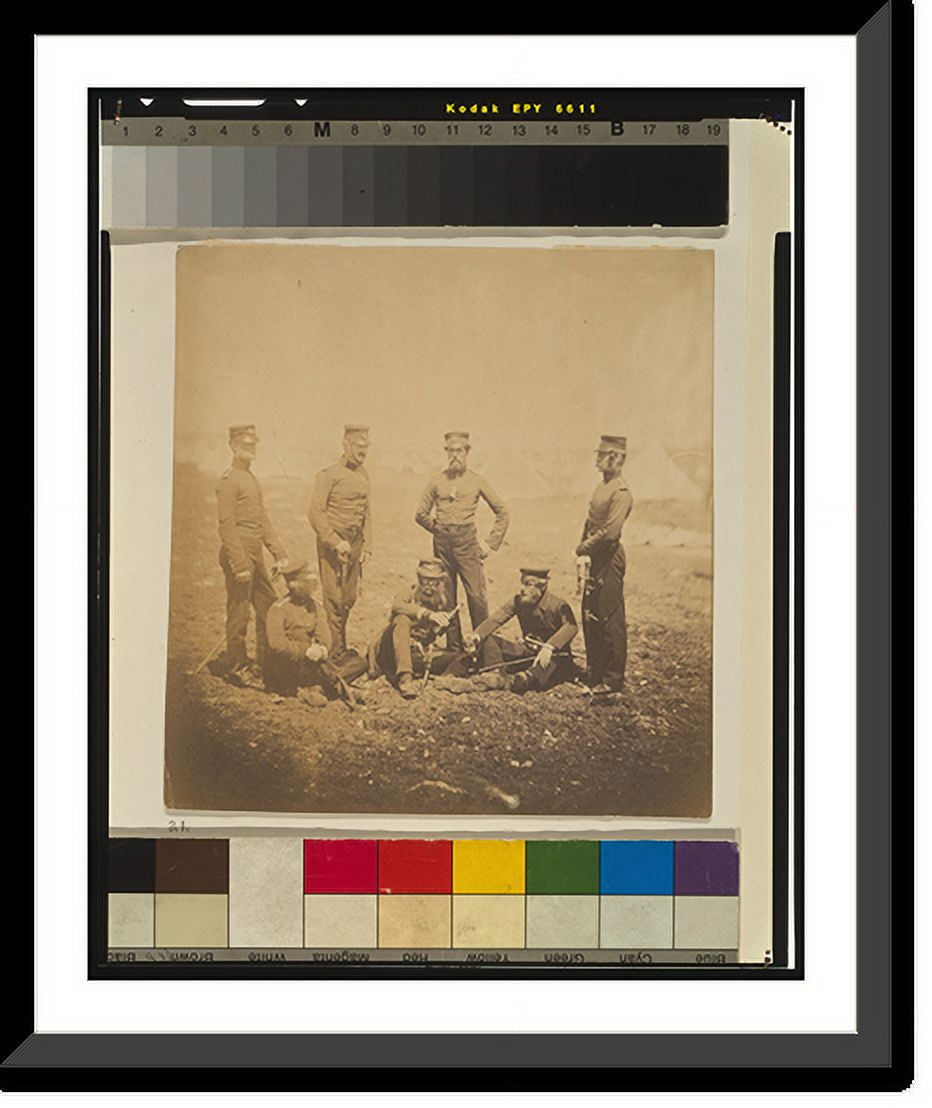 Historic Framed Print, Officers of the 68th Light Infantry. Pictured ...