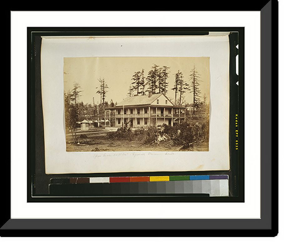 Historic Framed Print, Officers' quarters, N. A. B'y. Com'n. [i.e ...
